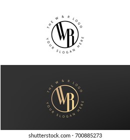 W R Combination Logo Abstract Vector Stock Vector (Royalty Free ...