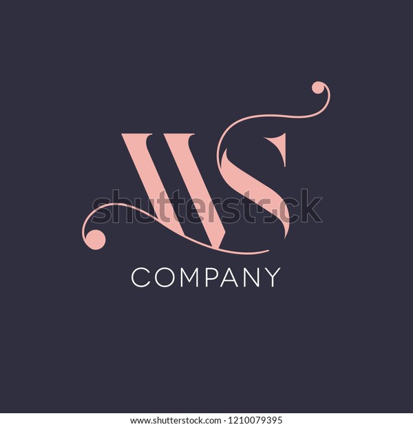 W S Logo Design Stock Vector (Royalty Free) 1210079395 | Shutterstock