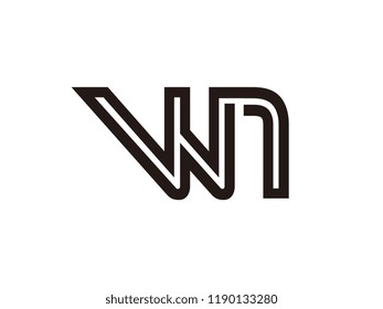 W1 Logo Combination Letters Numbers Stock Vector (Royalty Free ...