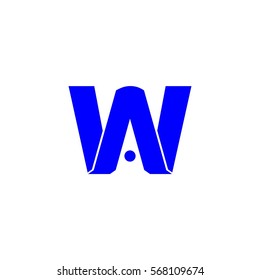 Letter W New Logo Vector Stock Vector (Royalty Free) 1720766635