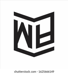 Wa Logo Emblem Monogram Shield Style Stock Vector (Royalty Free ...