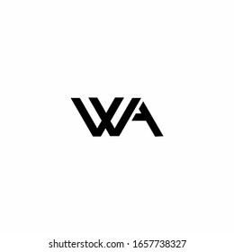 Wa W Letter Initial Logo Design: เวกเตอร์สต็อก (ปลอดค่าลิขสิทธิ์ ...