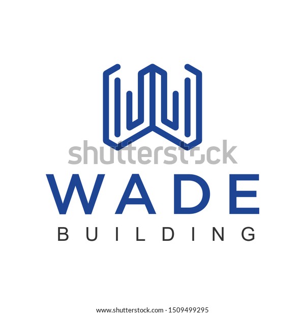 Wade Building Industrial Logo Design Stock Vector (Royalty Free ...