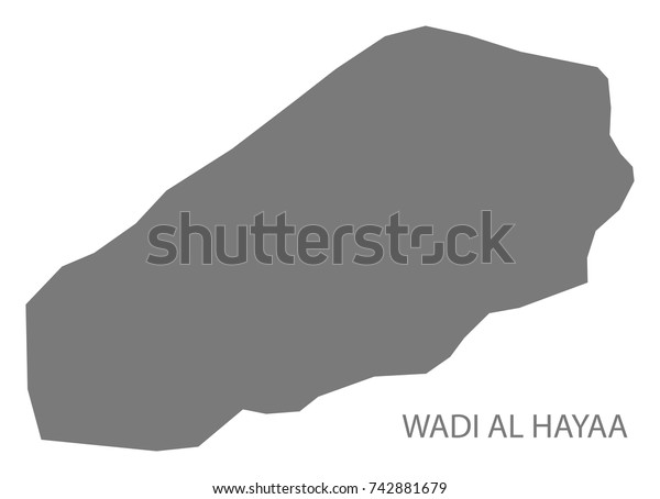 Wadi Al Hayaa District Map Libya Stock Vector (Royalty Free) 742881679 ...