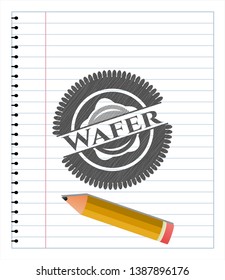 Wafer Draw Pencil Strokes Vector Illustration Stock Vector (Royalty ...