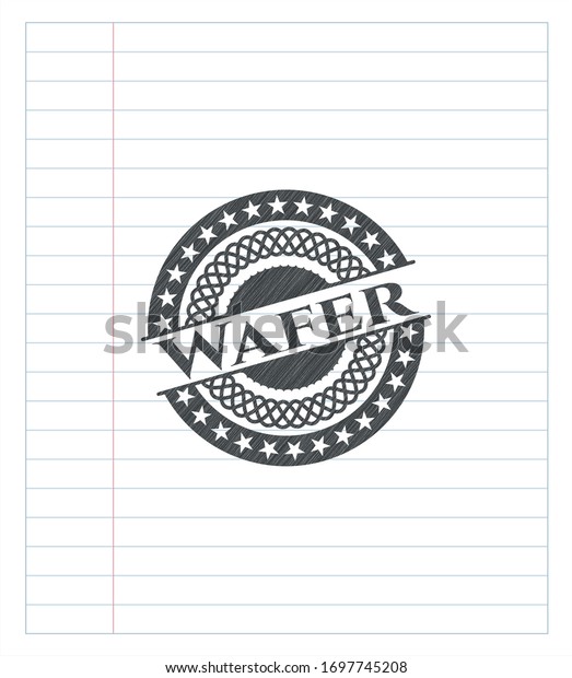 Wafer Drawn Pencil Strokes Vector Illustration Stock Vector (Royalty ...
