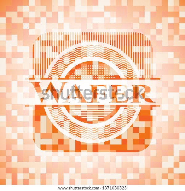 Wafer Orange Tile Background Illustration Square Stock Vector (Royalty ...
