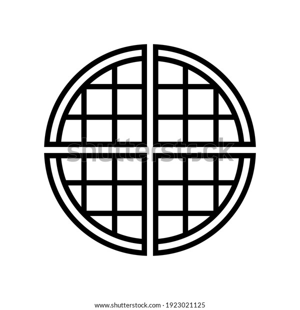 Waffle Icon Vector Illustration Waffle Symbol Stock Vector (Royalty ...
