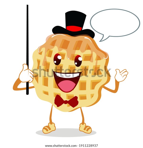 Waffle Mascot Cartoon Vector Stock Vector (Royalty Free) 1911228937 ...