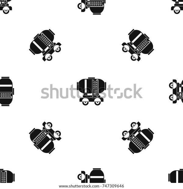 Waggon Storage Tank Oil Pattern Repeat Stock Vector (Royalty Free ...