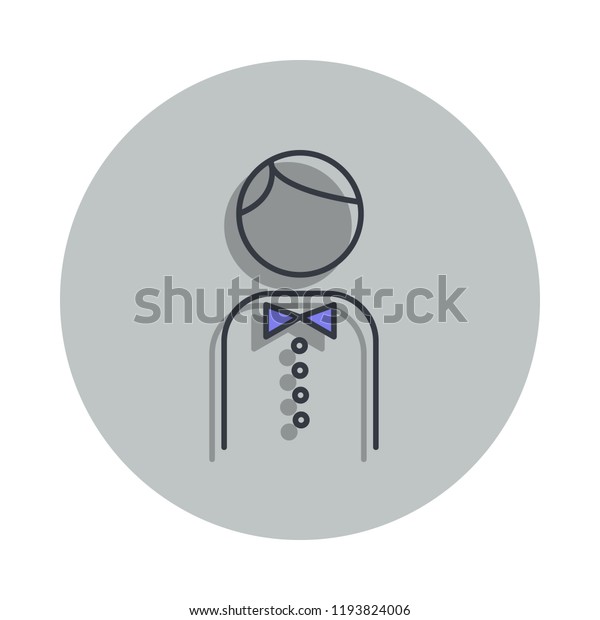 Waiter Icon Badge Style One Web Stock Vector (Royalty Free) 1193824006 ...