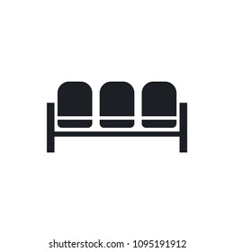 Waiting Area Vector Icon Stock Vector (Royalty Free) 1095191912 ...