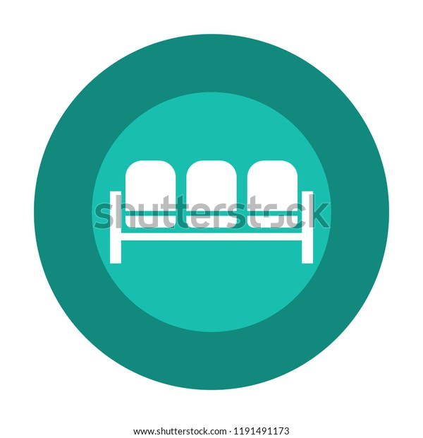Waiting Area Vector Icon Stock Vector (Royalty Free) 1191491173 ...