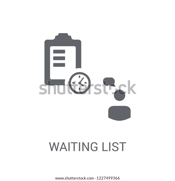 Waiting List Icon Trendy Waiting List Stock Vector (Royalty Free ...