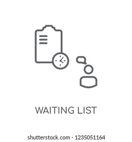 Waiting List Icon Trendy Waiting List Stock Vector (Royalty Free ...
