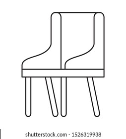 Waiting Room Chair Icon Vector Illustration Stock Vector (Royalty Free ...
