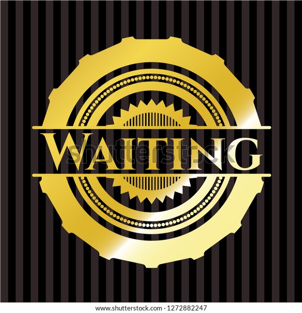 Waiting Shiny Badge Stock Vector (Royalty Free) 1272882247 | Shutterstock