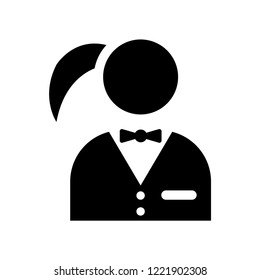 Waitress Icon Trendy Waitress Logo Concept Stock Vector (Royalty Free ...