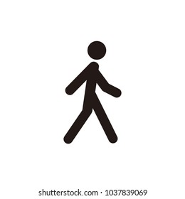Walk Icon Symbol Stock Vector (Royalty Free) 1037839069 | Shutterstock