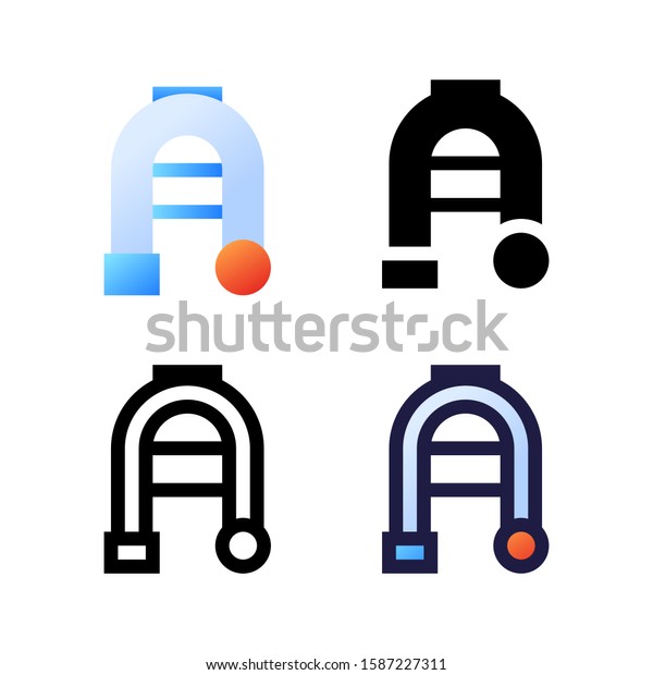 Walker Logo Icon Design Four Style Stock Vector (Royalty Free ...