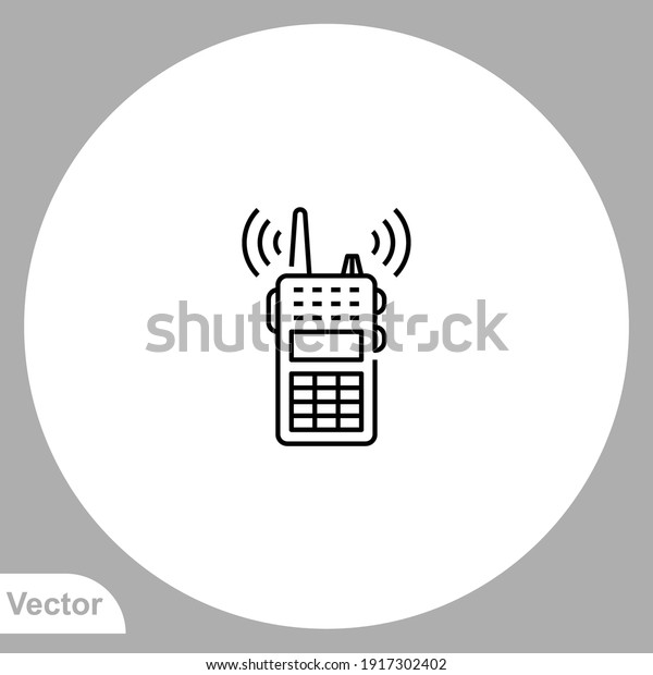 Walkie Talkie Icon Sign Vector Symbol Stock Vector (Royalty Free ...