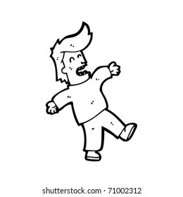Walking Man Cartoon Stock Vector (Royalty Free) 71002312 | Shutterstock