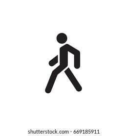 Walking Man Icon Stock Vector (Royalty Free) 669185911 | Shutterstock