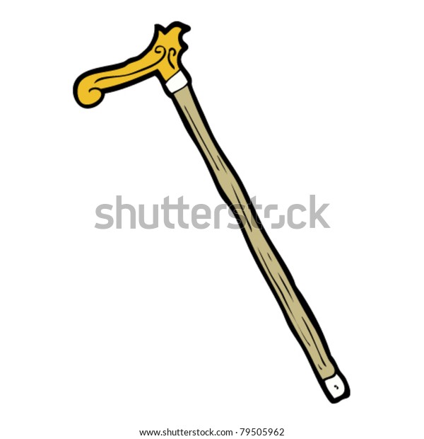 Walking Stick Cartoon Stock Vector (Royalty Free) 79505962