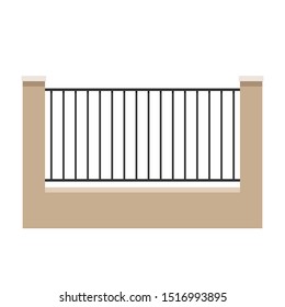 Railing Vector Railing On White Background Stock Vector (Royalty Free ...