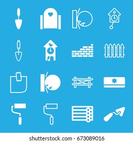 Wall Icons Set Set 16 Wall Stock Vector (Royalty Free) 673089016 ...