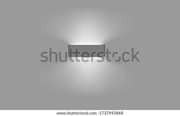 Wall Lamp Indirect Light Modern Interior Stock Vector (Royalty Free ...