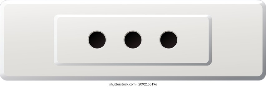 Wall Outlet Italian Format Cut Out Stock Vector (Royalty Free ...