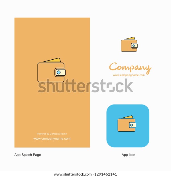 Wallet Company Logo App Icon Splash: Stock-Vektorgrafik (Lizenzfrei ...