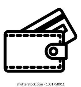 Wallet Icon Vector Pictogram Mark Symbol Stock Vector (Royalty Free ...