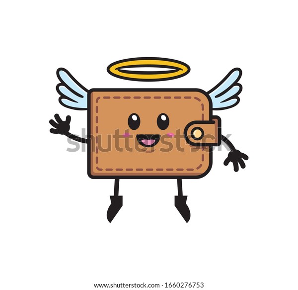Wallet Mascot Character Design Vector Stock Vector (Royalty Free ...
