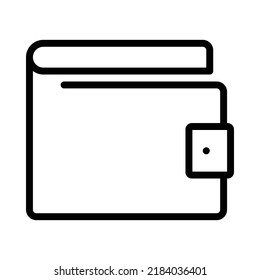 Wallet Outline Icon Vector Illustration Stock Vector (Royalty Free ...