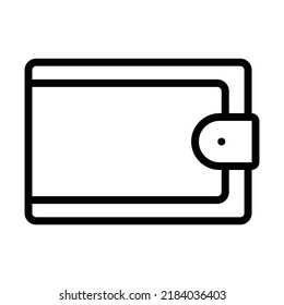 Wallet Outline Icon Vector Illustration Stock Vector (Royalty Free ...