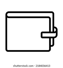 Wallet Outline Icon Vector Illustration Stock Vector (Royalty Free ...