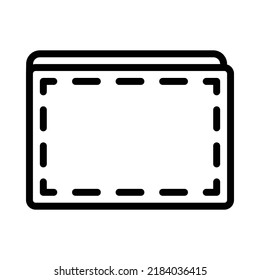 Wallet Outline Icon Vector Illustration Stock Vector (Royalty Free ...
