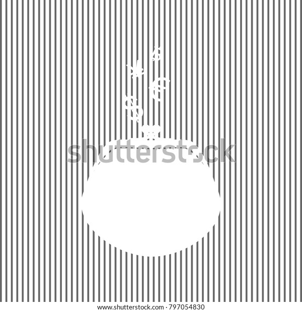 Wallet Sign Currency Symbols Vector White Stock Vector (Royalty Free ...