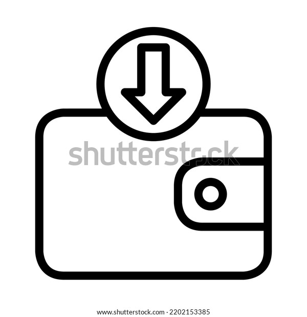 Wallet Symbol Icon Vector Illustration Stock Vector (Royalty Free ...