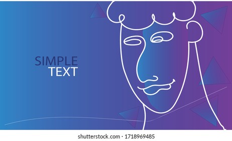 Wallpaper Banner Human Face Stock Vector (Royalty Free) 1718969485 ...