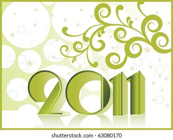 Wallpaper Happy New Year 2011 Stock Vector (Royalty Free) 63080170 ...