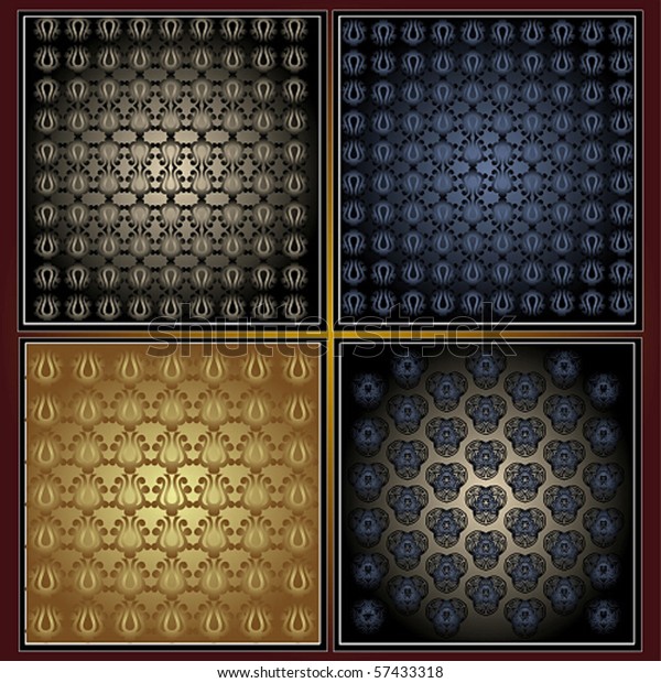 Wallpaper Royal Texture Stock Vector (Royalty Free) 57433318 | Shutterstock
