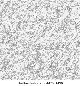 Wallpaper Seamless Pattern Calligraphy Alphabet Typeset Stock Vector ...