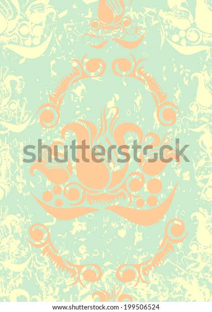 Wallpaper Vintage Vector Design Background Stock Vector (Royalty Free ...