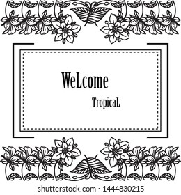 Wallpaper Welcome Tropical Design Spring Flower Stock Vector (Royalty ...
