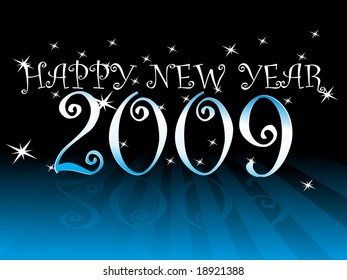 Wallpaper Year 2009 Background Party People Stock Vector (Royalty Free ...
