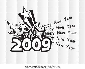 Wallpaper Year 2009 Background Party People Stock Vector (Royalty Free ...