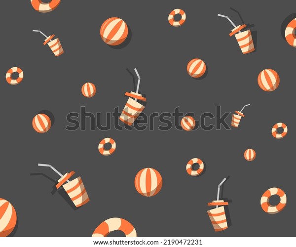 Wallpapers Summertime Items Watermelone Cocktail Ball Stock Vector ...